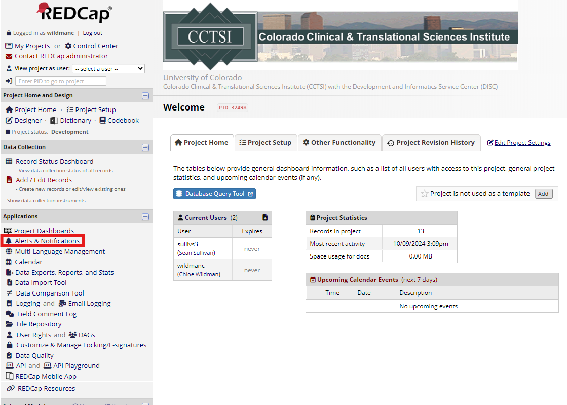 Alerts & Notifications – UCD REDCap Help Center