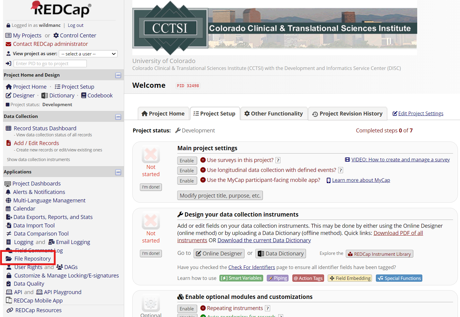 File Repository – UCD REDCap Help Center