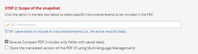 PDF Snapshots – UCD REDCap Help Center