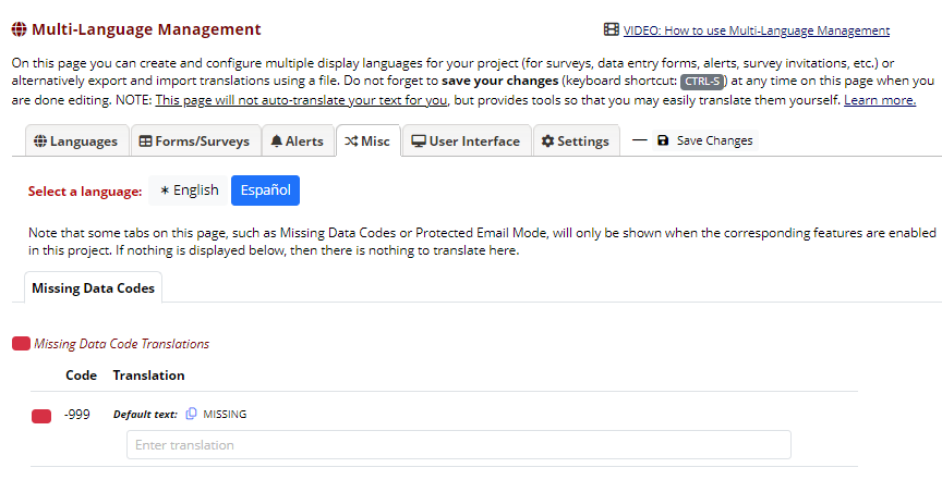 Multi-Language Management Tool (MLM) - Basic System Settings – UCD ...