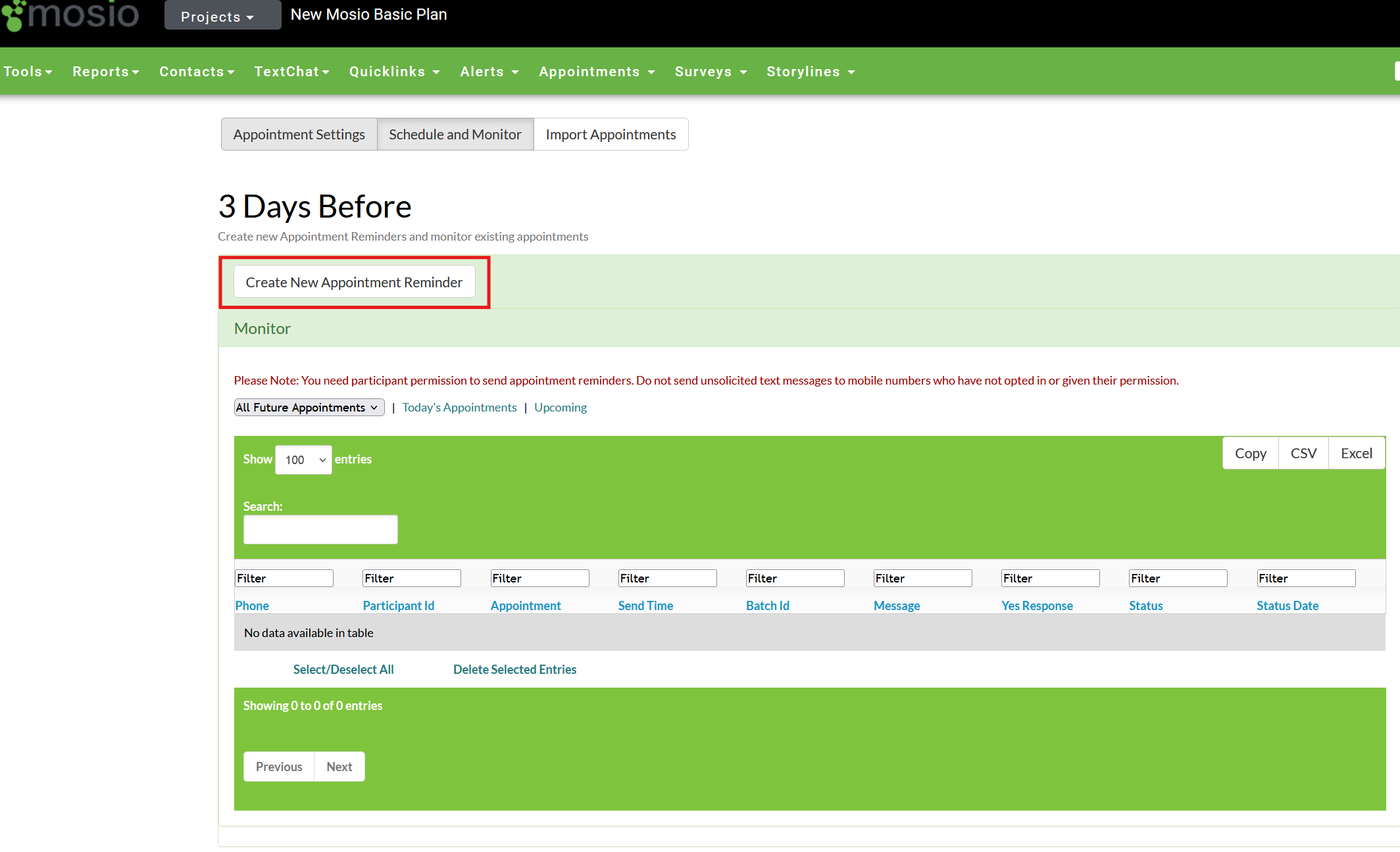 Scheduling Appointment Reminders – UCD REDCap Help Center