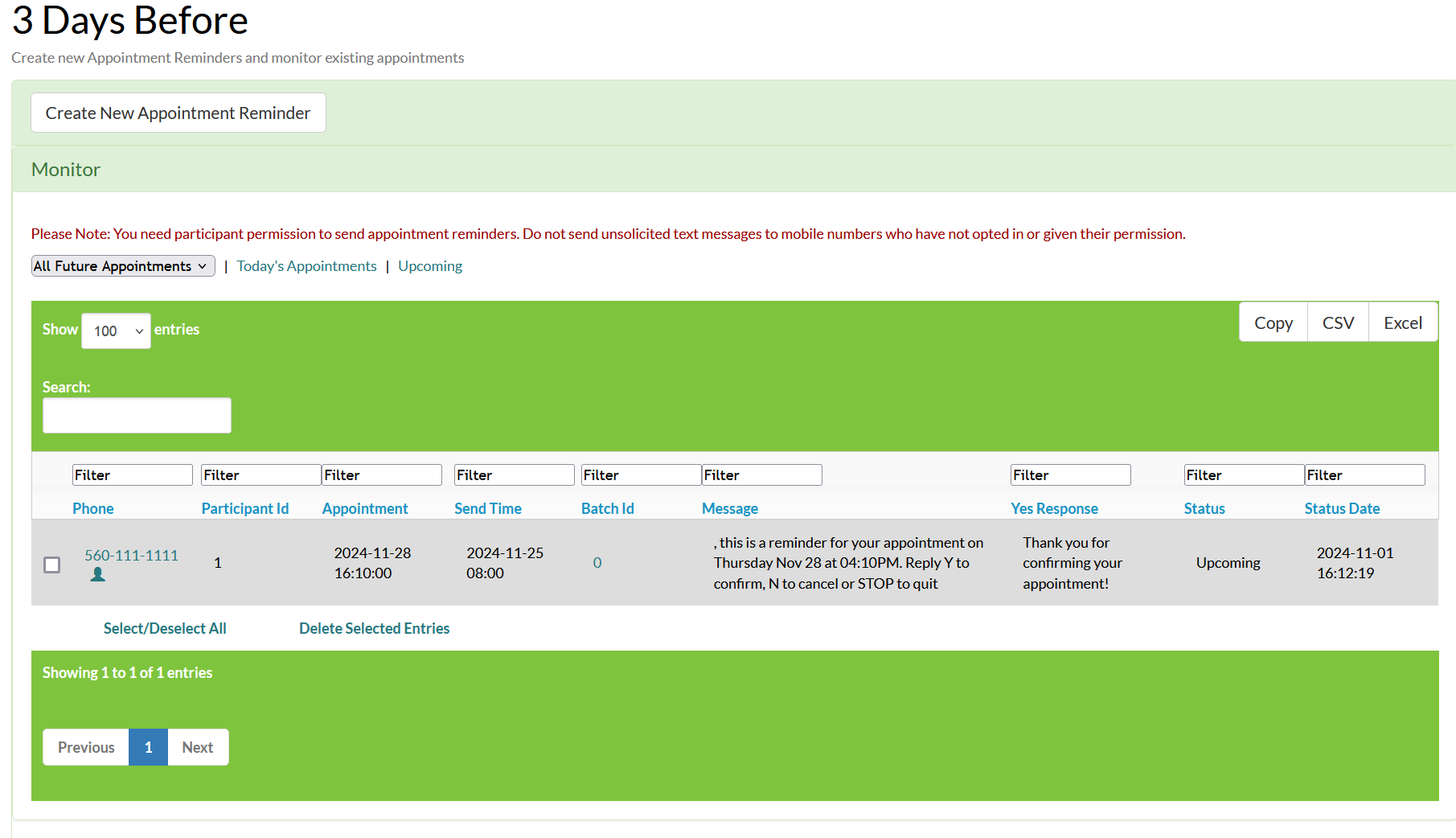 Scheduling Appointment Reminders – UCD REDCap Help Center