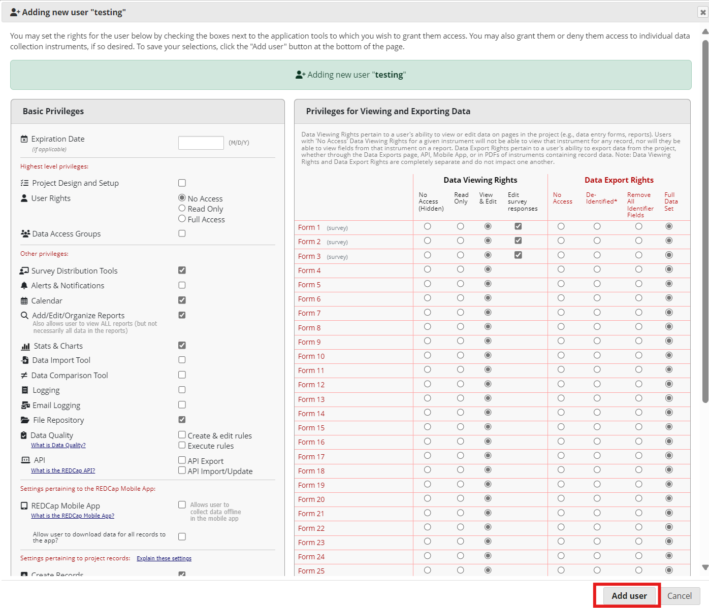 How do I add users to my project? – UCD REDCap Help Center