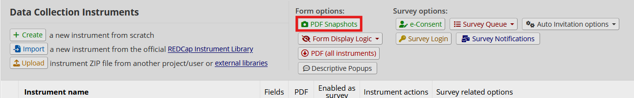 PDF Snapshots – UCD REDCap Help Center