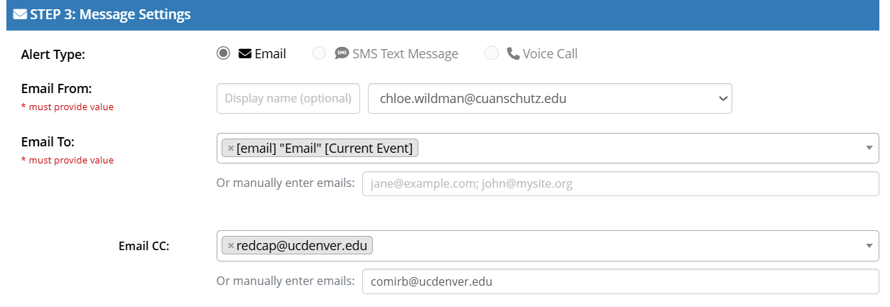 Alerts & Notifications – UCD REDCap Help Center