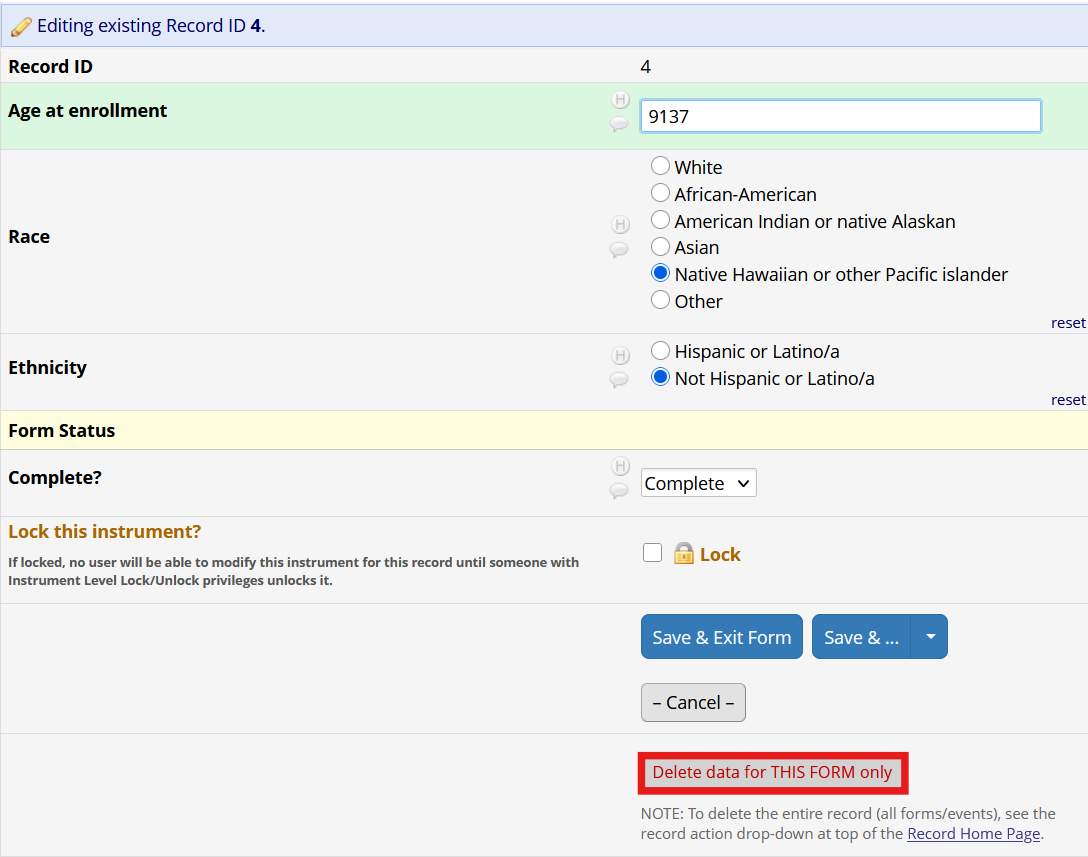 BUG FIX - Form/Survey Complete Logic Impacted – UCD REDCap Help Center
