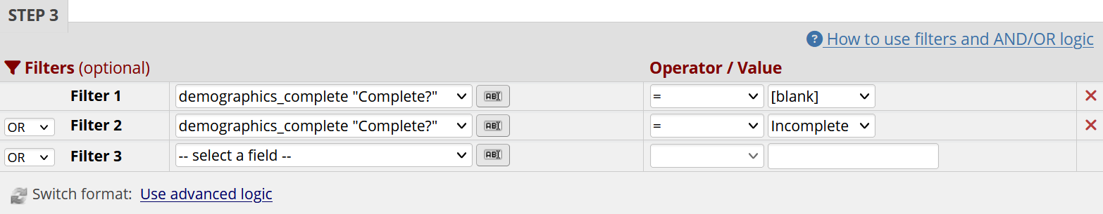 BUG FIX - Form/Survey Complete Logic Impacted – UCD REDCap Help Center